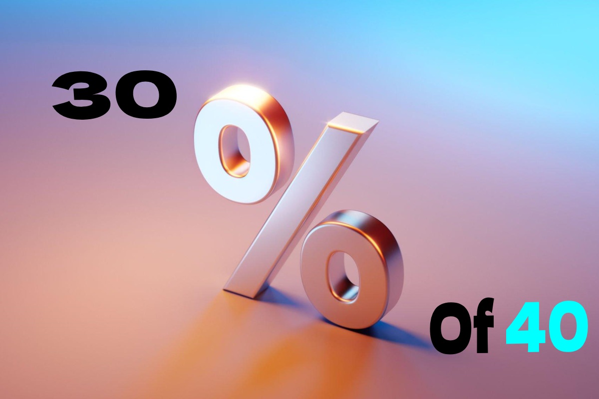 30 Percent Of 40 How To Calculate 